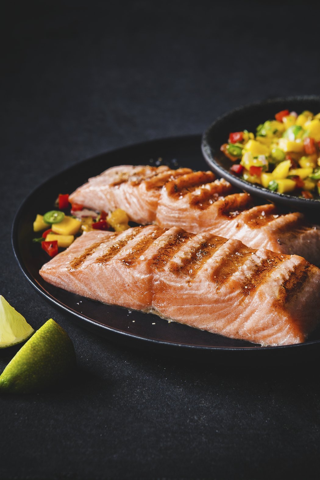 Grillezett lazac mangó salsával - Optigrill Elite XL recept